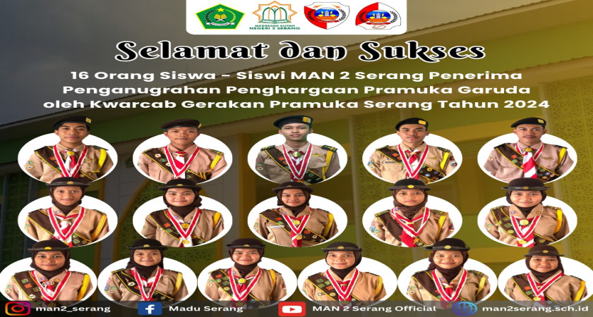 Selamat dan Sukses Kepada 16 Orang Siswa - Siswi MAN 2 Serang Penerima ...